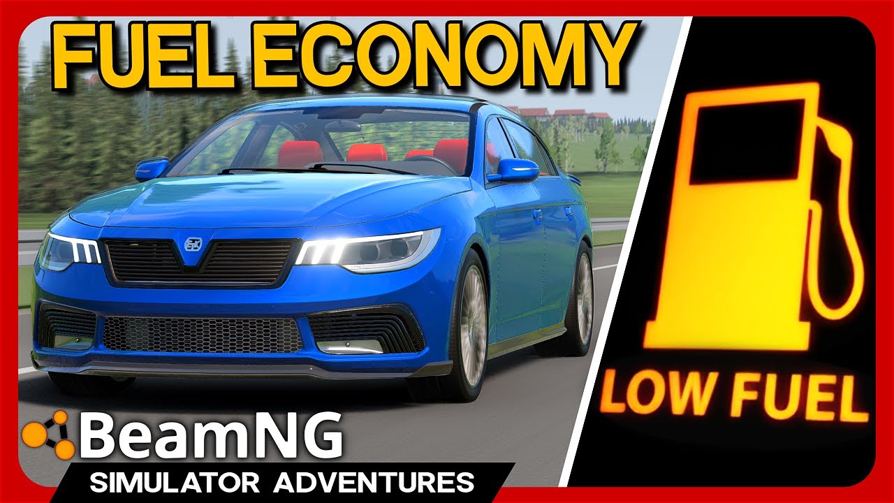 BeamNG Fuel Economy BATTLE - BEST Luxury Sedan Mods! - YouTube