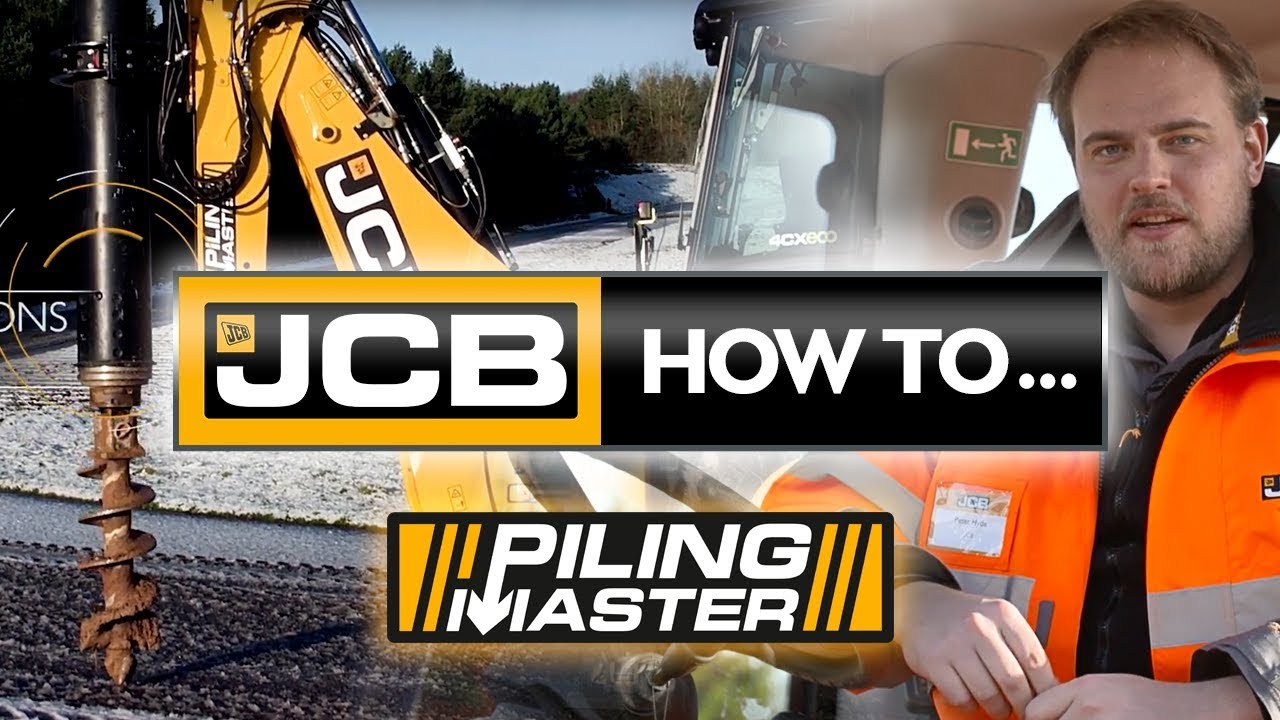 JCB - How to use Pilingmaster - YouTube