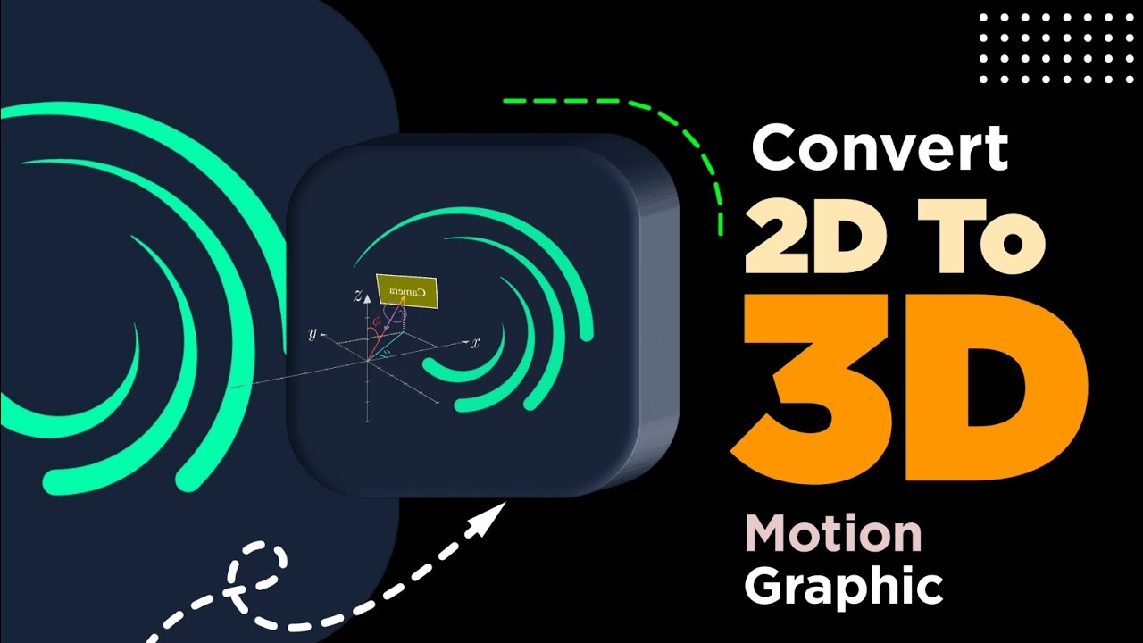 How to make 3d logo animation in Alight Motion | Motion graphics ...