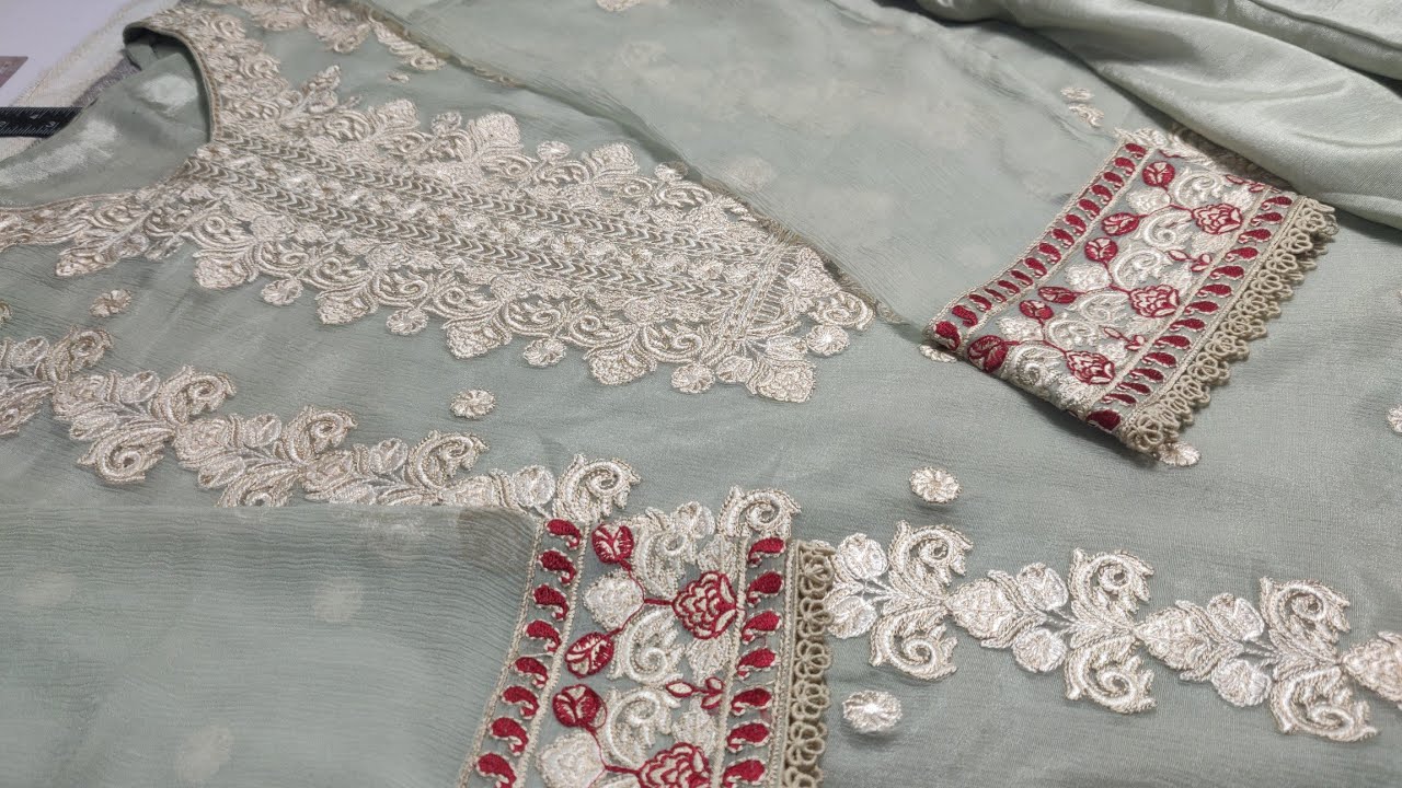 How to stitch Pure shafoon kurti with attached slip||cutting tips ...