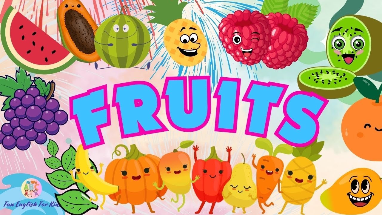 Kids vocabulary - Fruits - Fun English for Kids - YouTube
