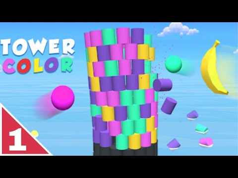 Tower Color App Game - Gameplay Walkthrough Part 1 - Level 1-15 iOS ...