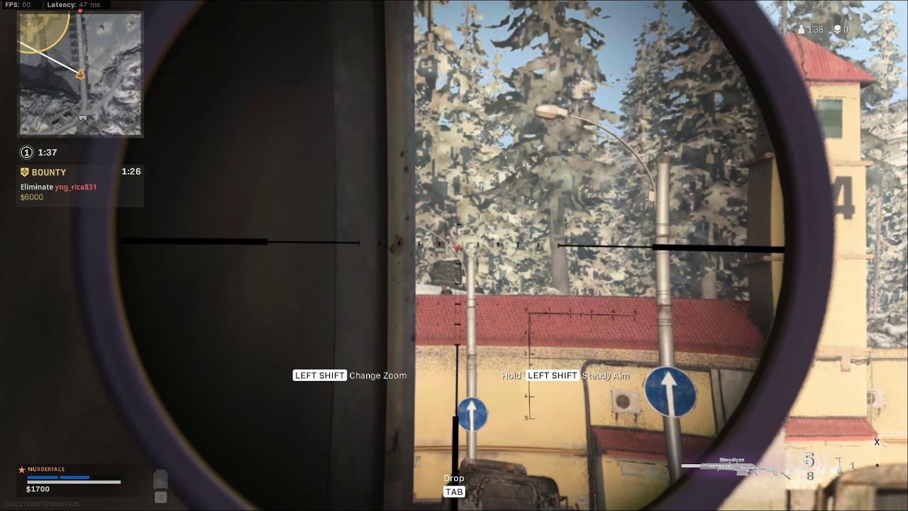 Modern Warfare | Measuring sniper bullet drop - YouTube