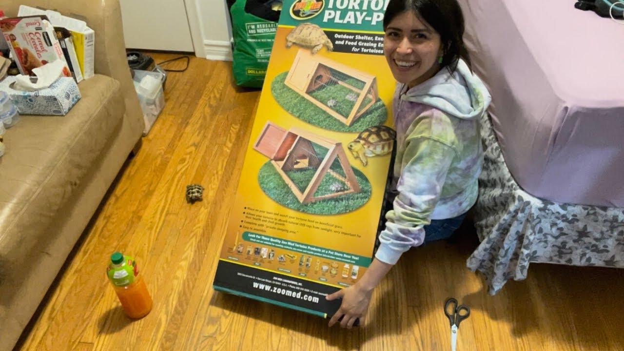 Making A Tortoise Play Pen For Torty! - YouTube