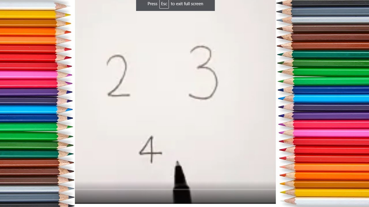 मोर का चित्र आसानी से बनाना सीखे // how to cute Peacock from 234 number ...