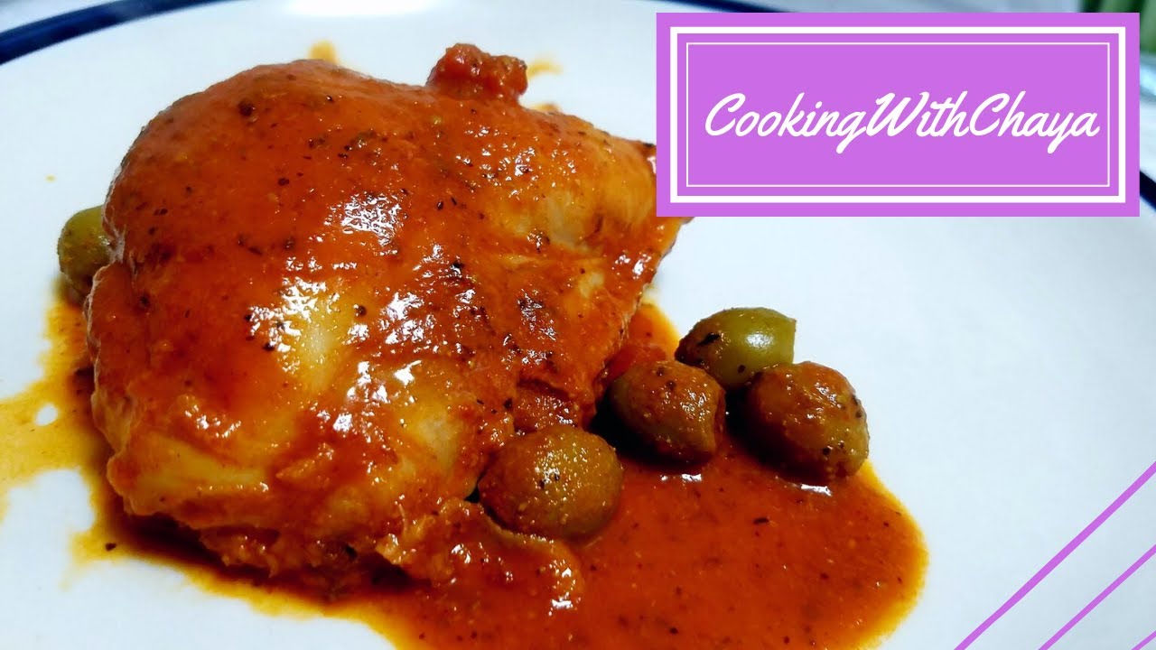 Chicken with Olives Recipe | Easy | Olive Chicken Recipe - YouTube