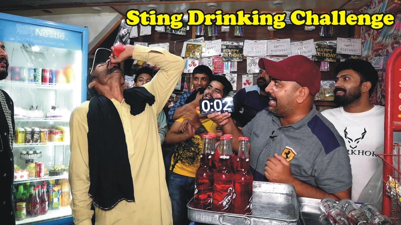 Sting Bottle Drinking World Record in 4 Secend - YouTube