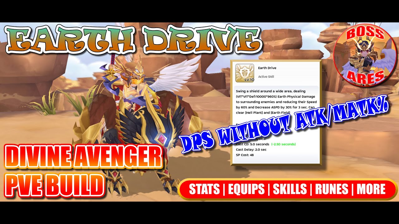 Ragnarok M Eternal Love | Divine Avenger Earth Drive PVE Build Guide ...