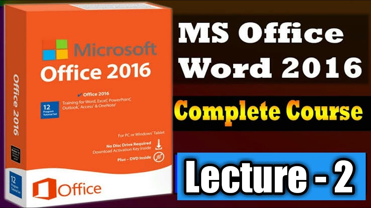 Microsoft Word 2016 Home Tab (Part # 2) lecture # 2 (Complete guide for ...