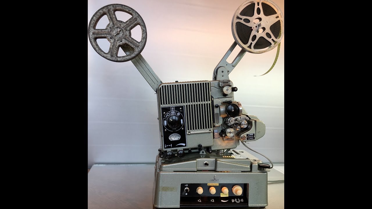Funktionstest Ton Filmprojektor 16mm SIEMENS 2000 - YouTube