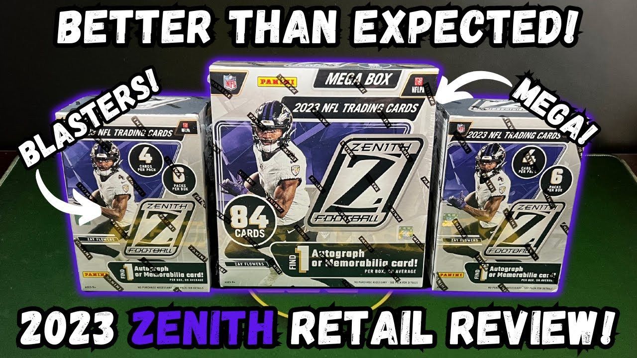SURPRISINGLY GOOD! 2023 Panini Zenith Football Mega & Blaster Box ...