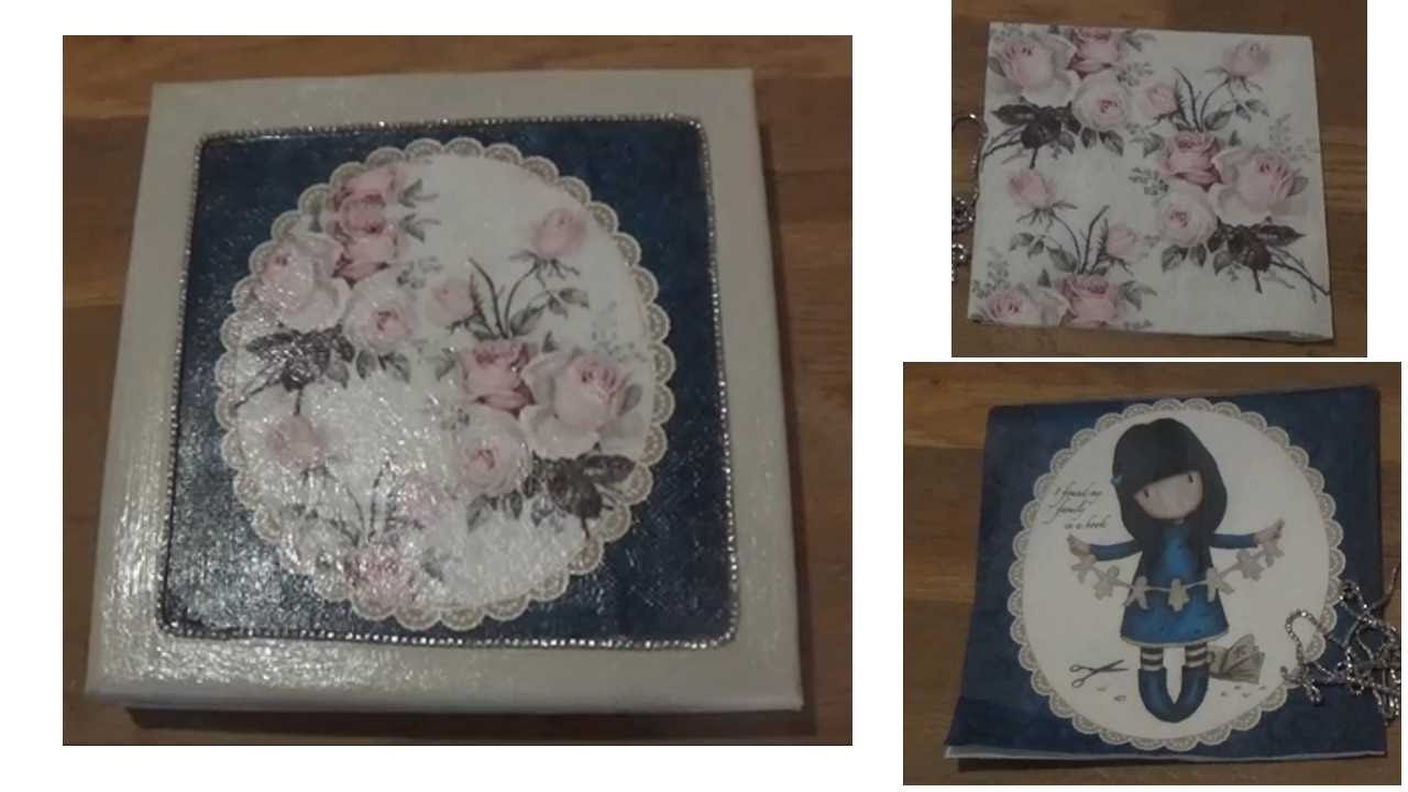 How to decoupage combining 2 napkins/Πως κάνω ντεκουπάζ συνδυάζοντας 2 ...