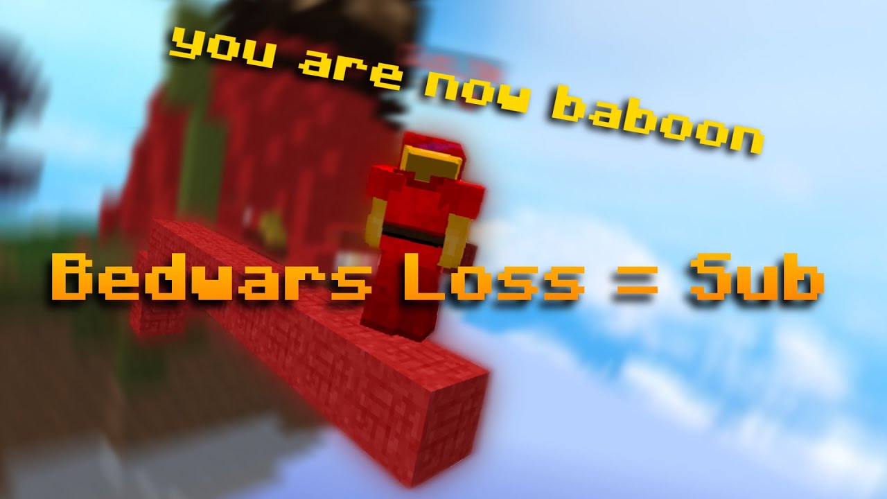 "you are now baboon" (minecraft hypixel bedwars moments) - YouTube