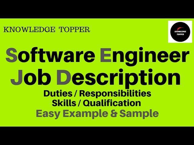 Computer Engineer Responsibilities