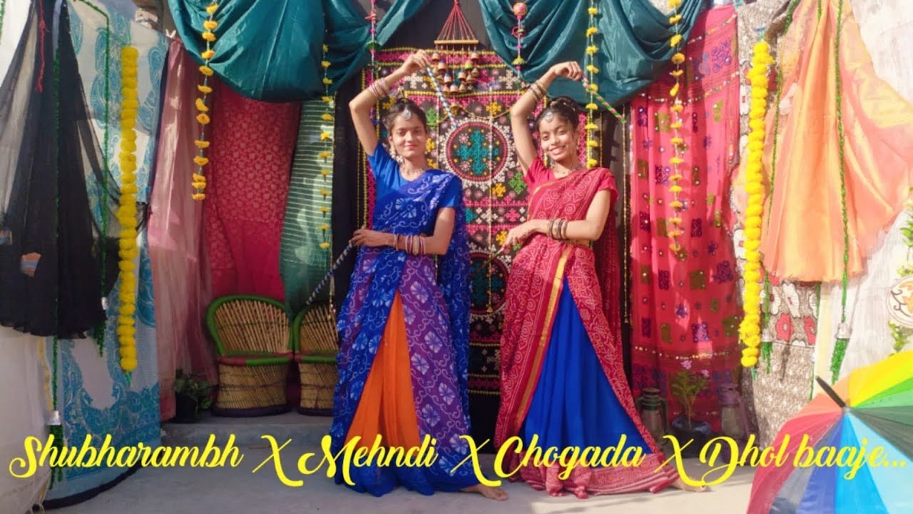 Navratri special 2🔱🌺| Dandia & garba| Gujarati folk dance|Shubharambh ...