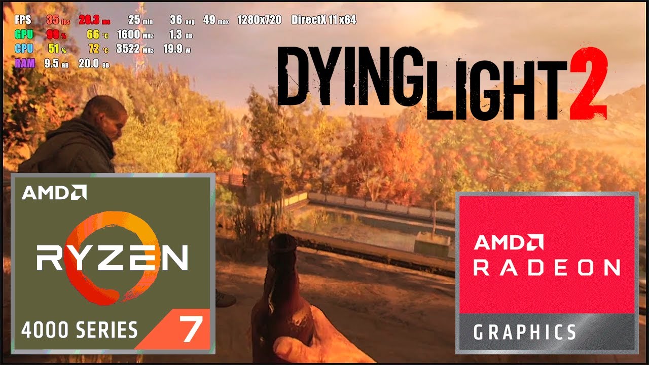 Dying Light 2 Stay Human - AMD Ryzen 7 4700U - Radeon Vega 7 ...