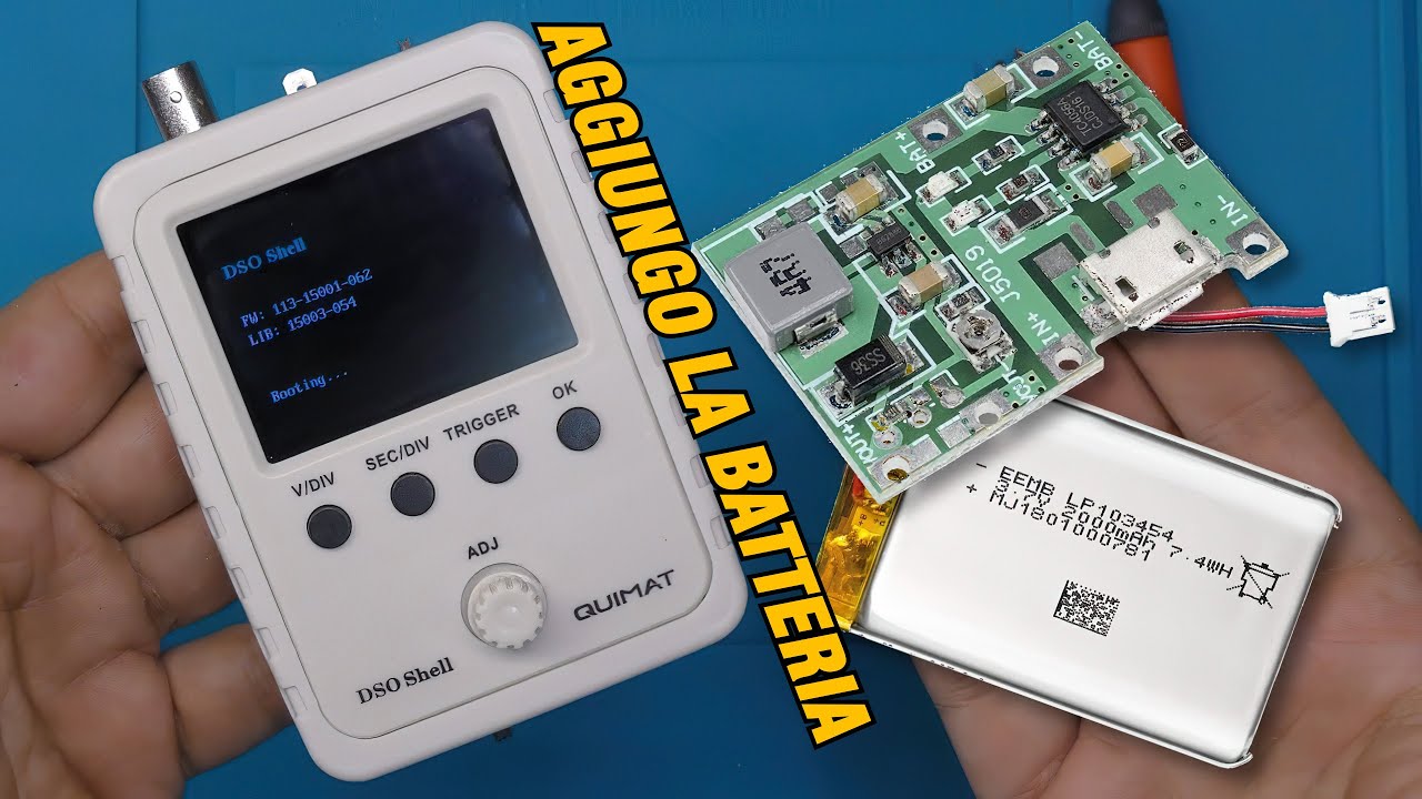 Oscilloscopio DSO Shell da oggi con batteria! - YouTube