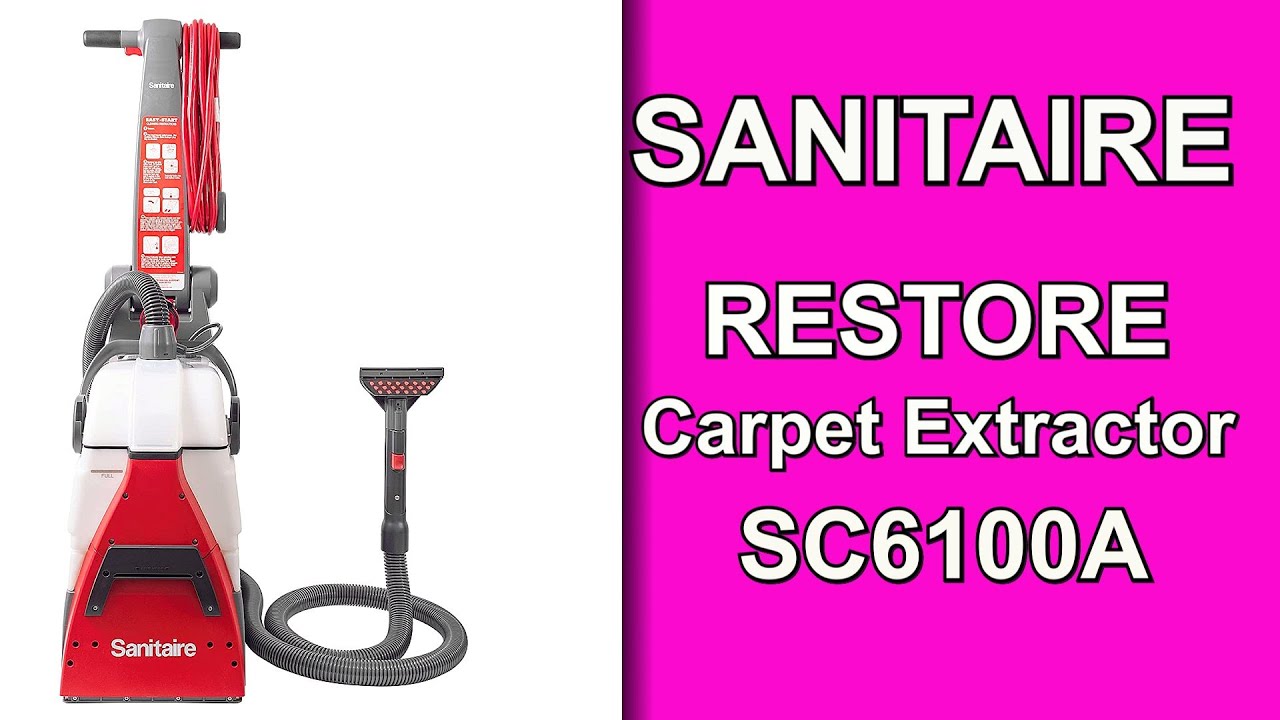 Sanitaire RESTORE Upright Carpet Extractor SC6100A unboxing, review ...