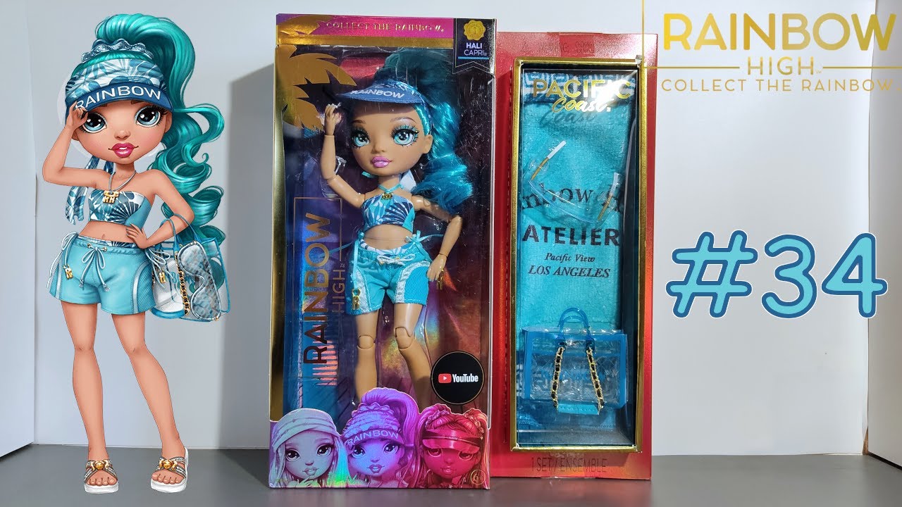Présentation de la poupée Hali Capri - Pacific Coast [Rainbow High #34 ...