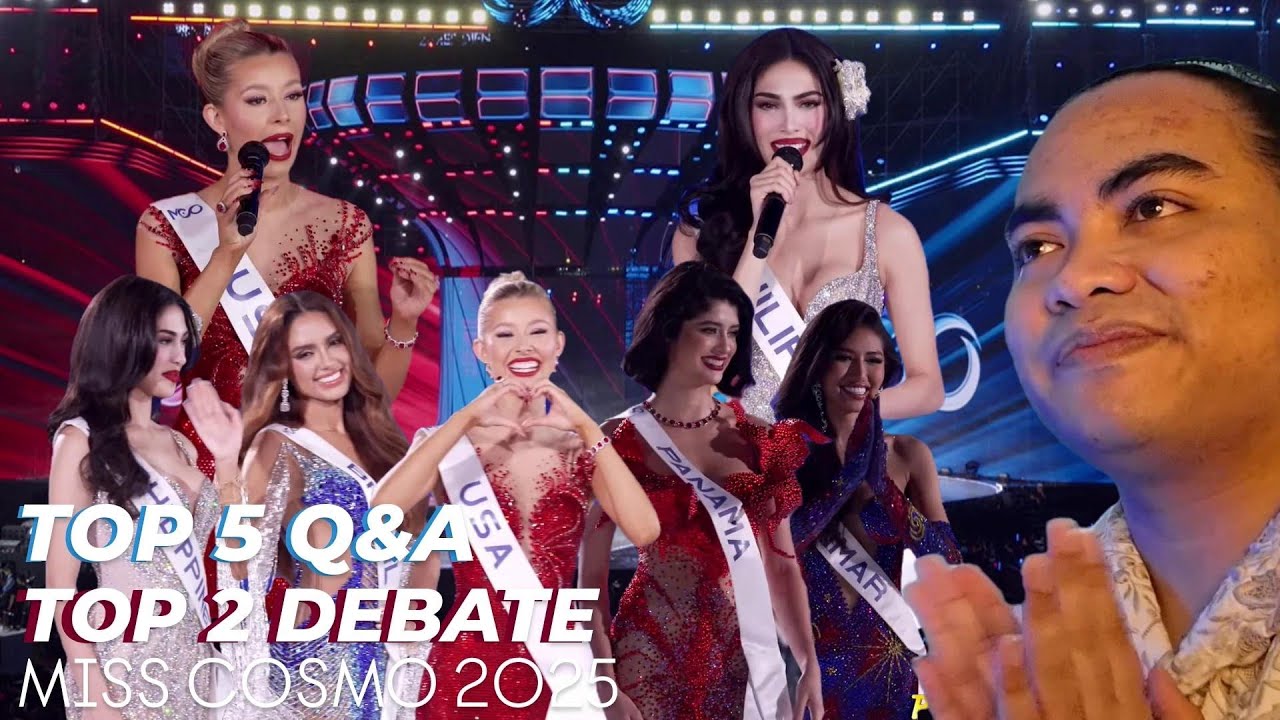 REACTION TOP 5 Q&A - TOP 2 DEBATE OF MISS COSMO 2025 #MCO2025 #MCO # ...