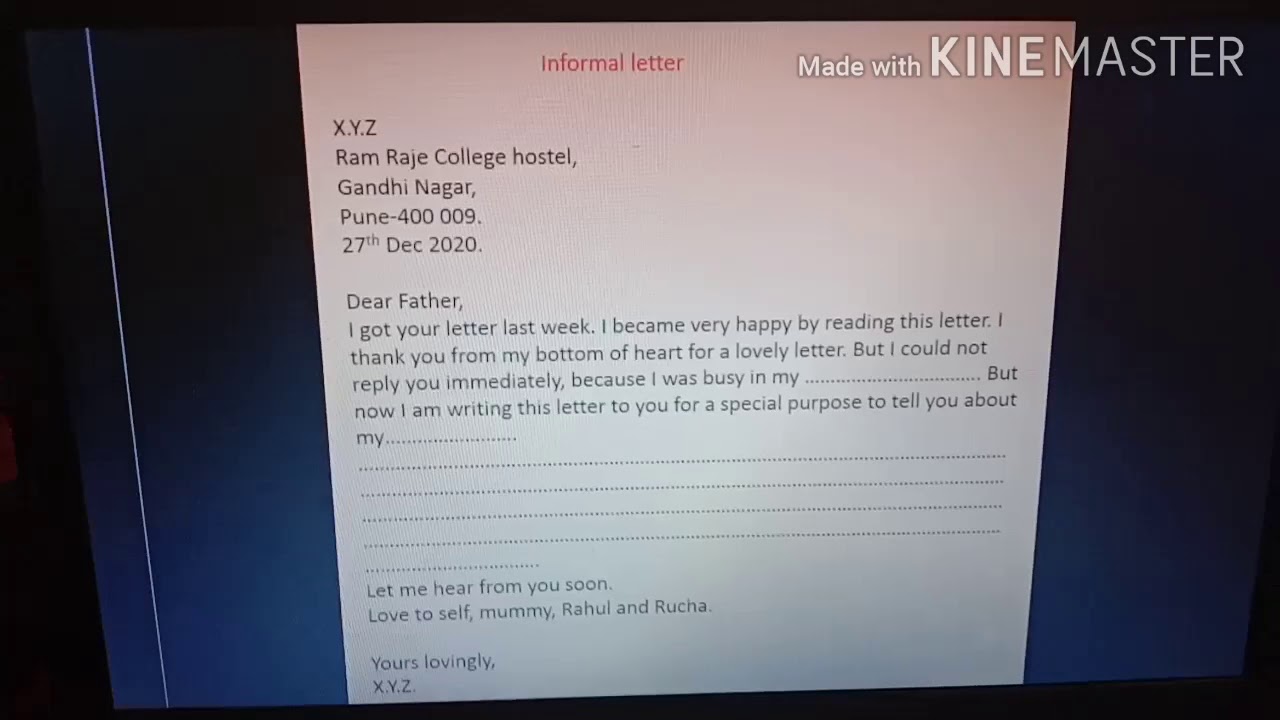 Letter writing - YouTube