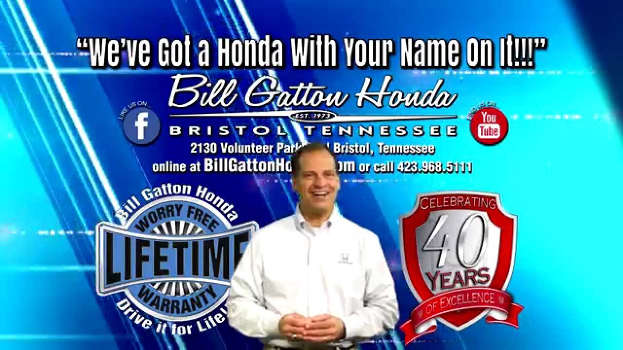Bill Gatton Honda No Payments Until Next Year! - YouTube