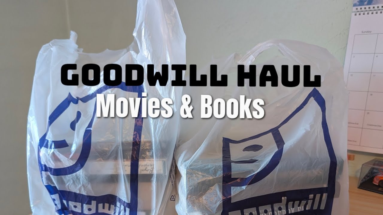 Goodwill movie & book haul - YouTube