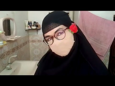 #niqab hijab bondage |tight niqab ❤️💙(2)