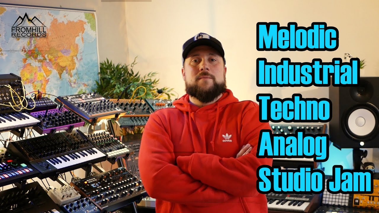 Melodic Industrial Techno - Analog Studio Jam 🎹🔊 - YouTube