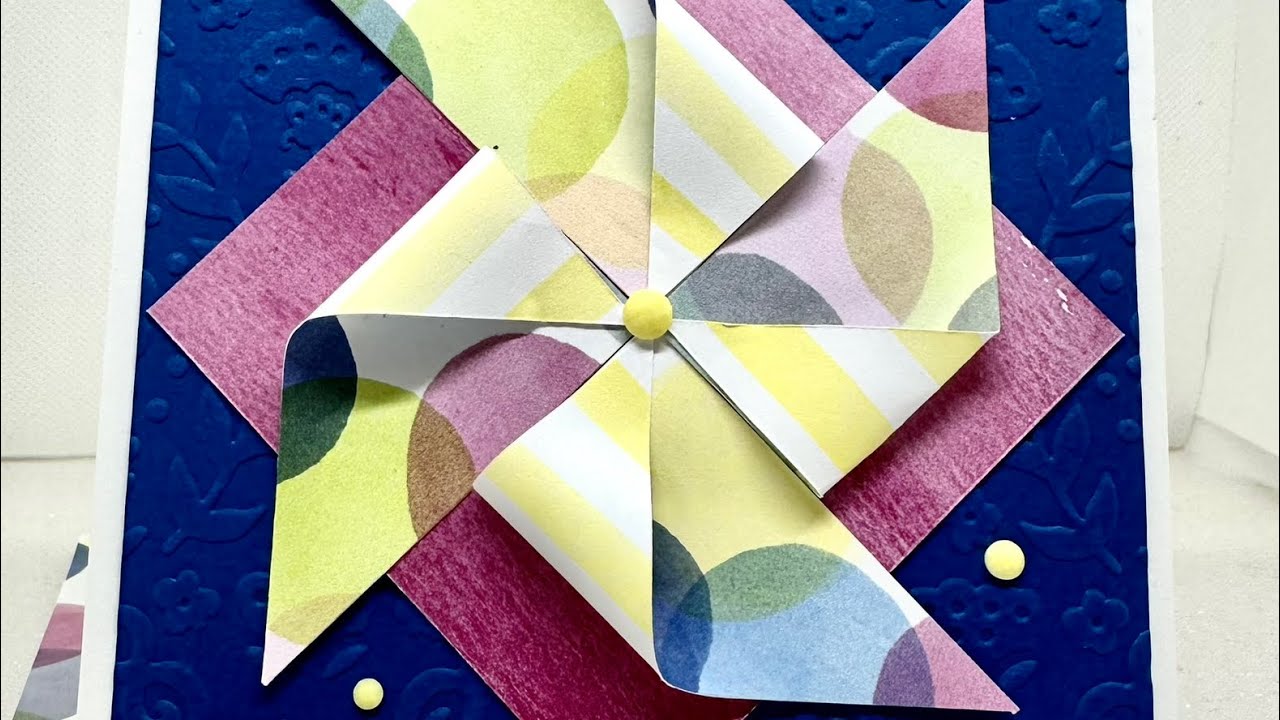 Book Fold Pinwheel Card-Facebook Live Replay - YouTube