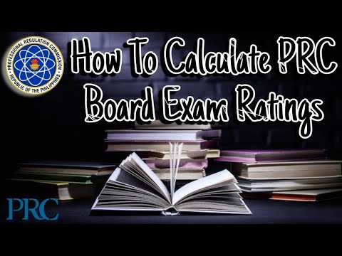 HOW TO CALCULATE PRC BOARD EXAM RATINGS - YouTube