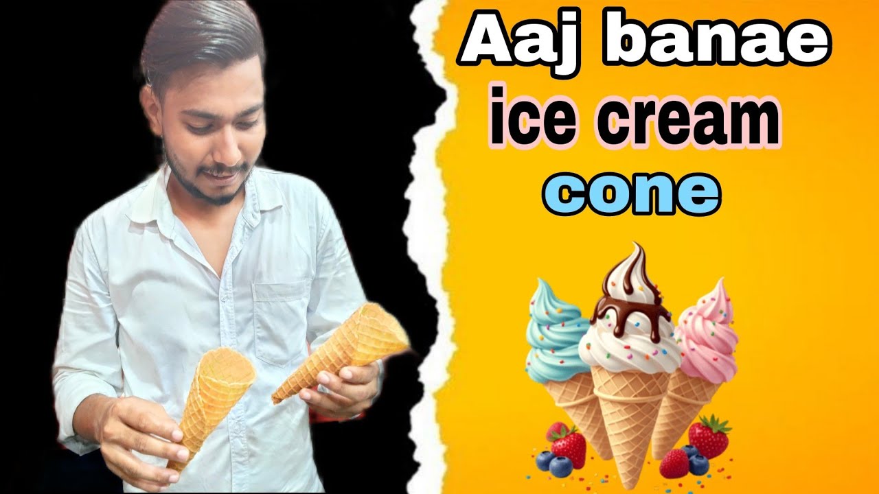 "Aaj Banaye Ice Cream Cone 🍦 | Easy Homemade Recipe"#fyp @MohitRathore ...