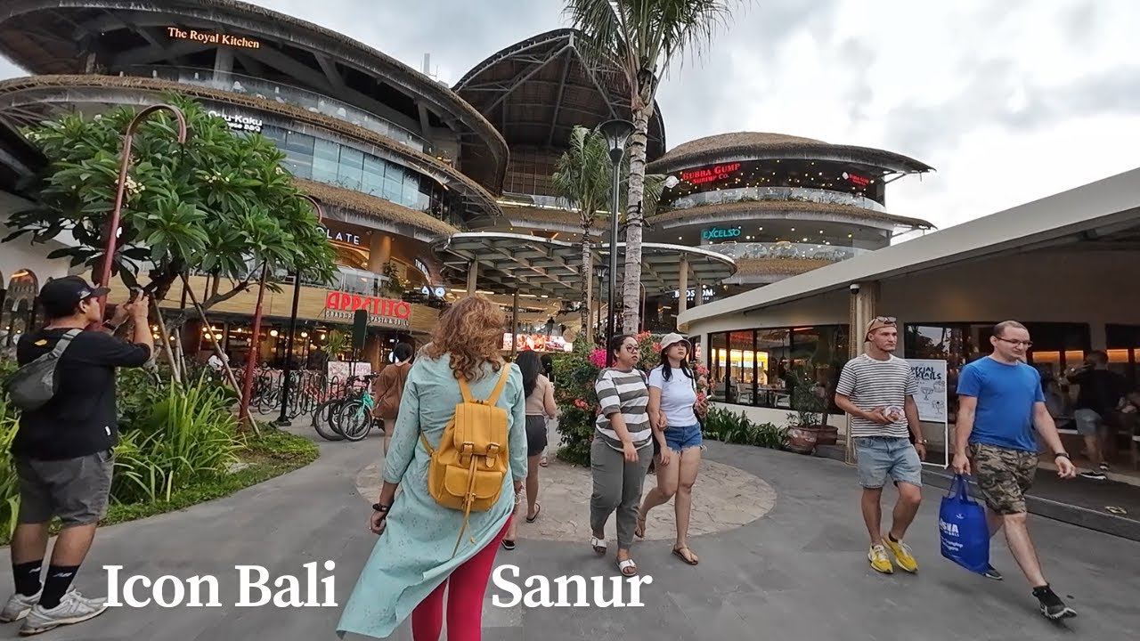 Busy Weekend Holiday Vibes At Icon Bali Mall Sanur, Indonesia | Walking ...