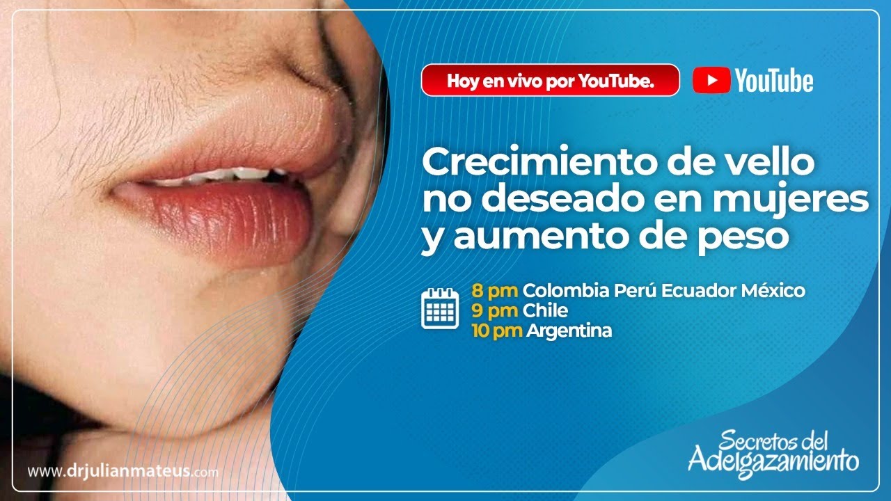 Crecimiento de vello no deseado en mujeres y aumento de peso. - YouTube