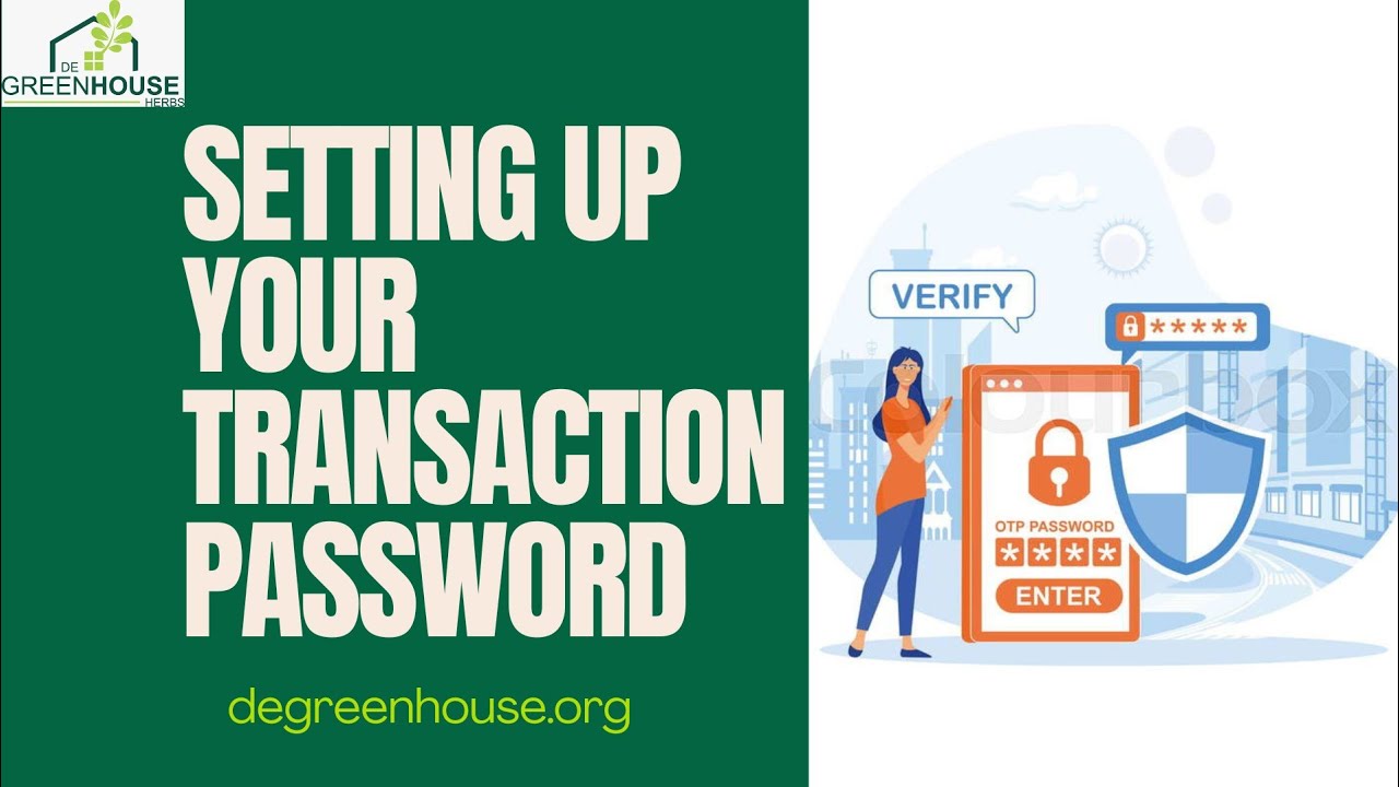 HOW TO SET YOUR TRANSACTION PASSWORD AND TRANSFER WALLET - YouTube