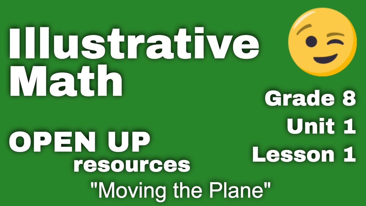 😉 8th Grade, Unit 1, Lesson 1 "Moving the Plane" Illustrative Math ...
