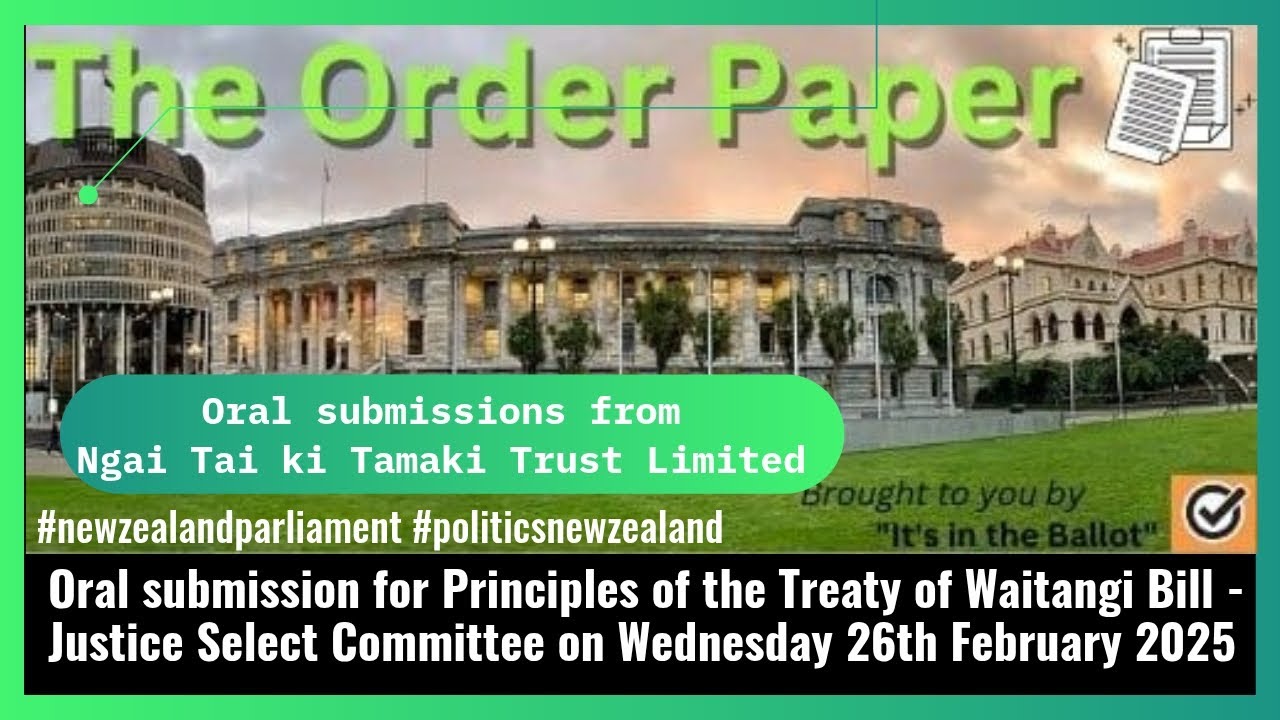 Ngai Tai ki Tamaki Trust Limited Oral Submission Principles of the ...