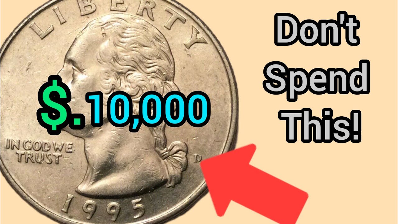 Quarter dollar 1995 Lamination Error Coin value / look for this! - YouTube