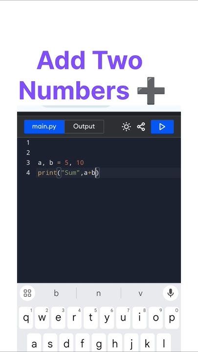Add Two Numbers Python Math Programming Coding Learnpython Codinginterviews Code 