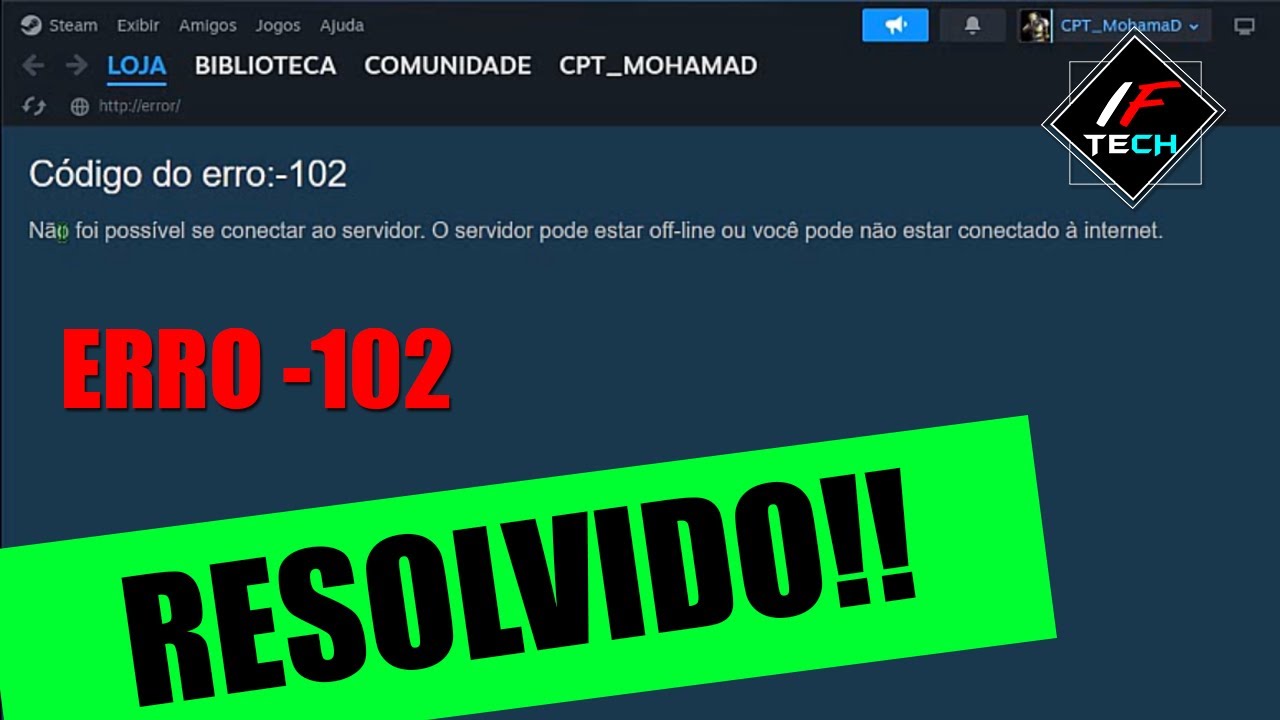 Como resolver o erro -102 da Steam (ATUALIZADO) 2025 - YouTube
