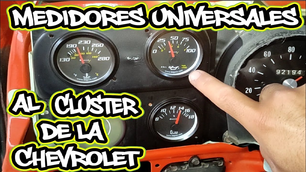COMO INSTALAR MEDIDORES UNIVERSALES CHEVROLET C10 1981 PASO A PASO ...