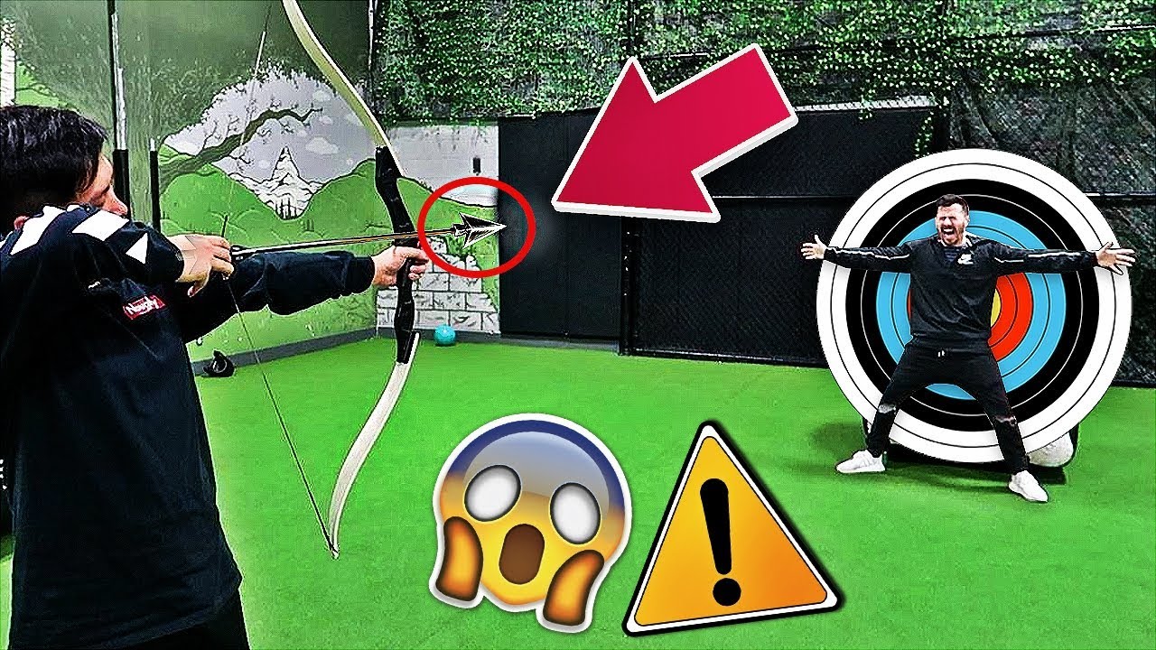 IMPOSSIBLE ARCHERY TRICK SHOTS CHALLENGE!!! **DANGEROUS** - YouTube