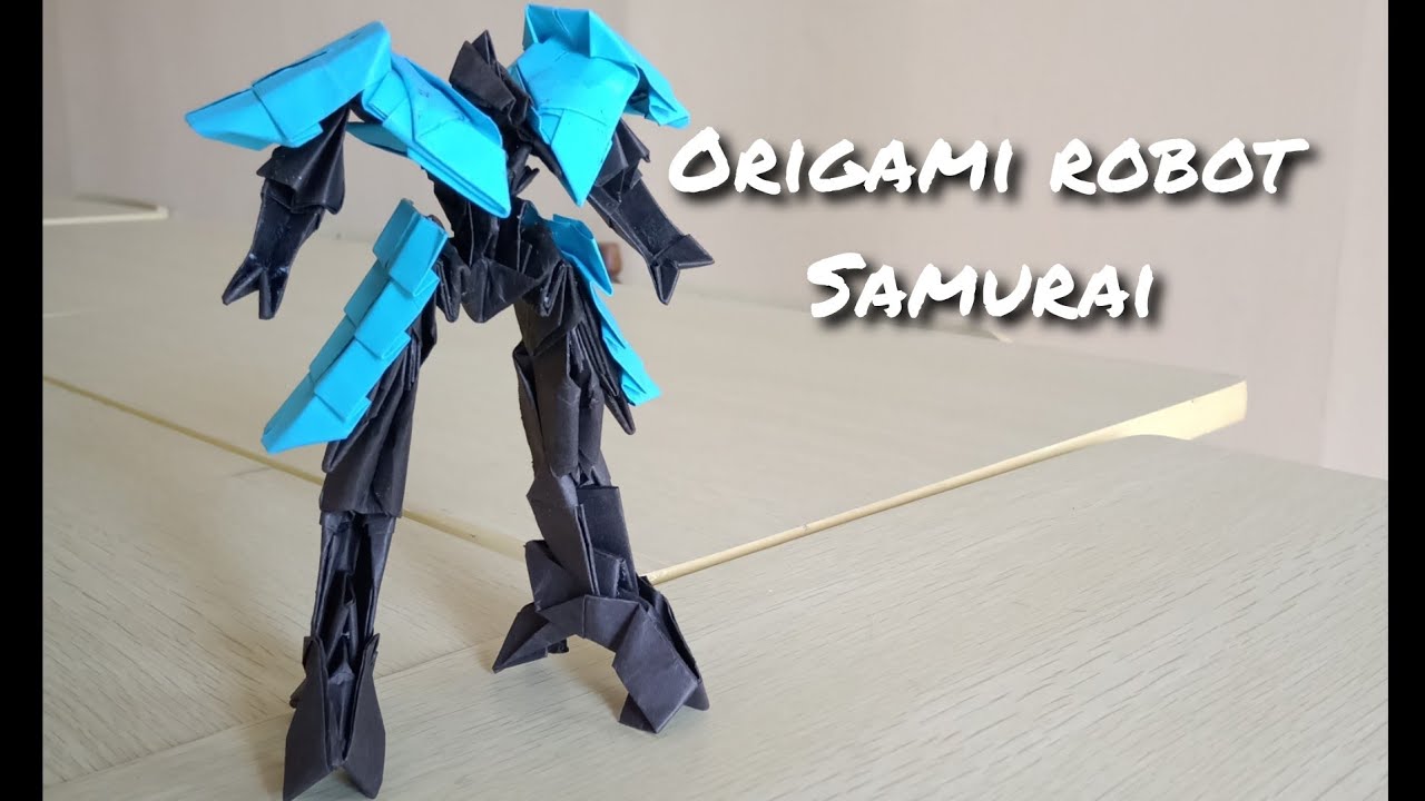 #origamirobot#origami#kirigami origami robot samurai - YouTube
