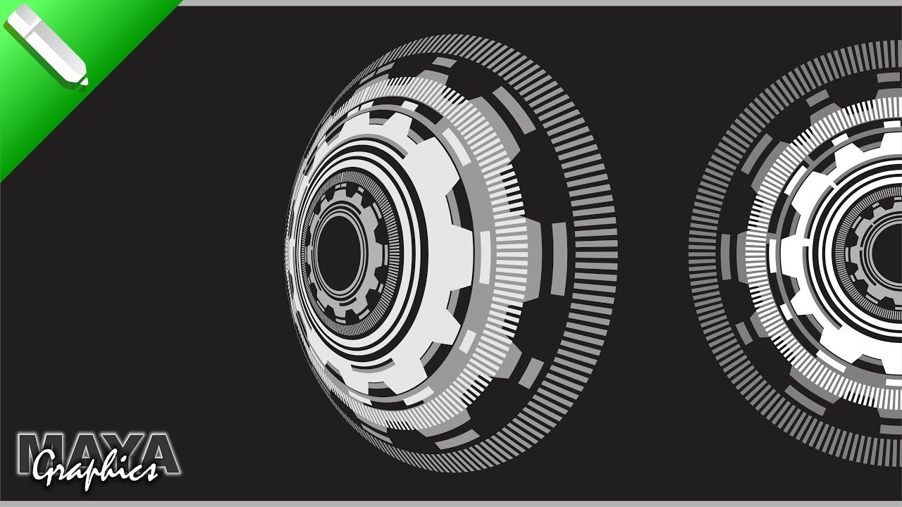 How To Create A Futuristic Circle In Coreldraw | Coreldraw tutorial ...