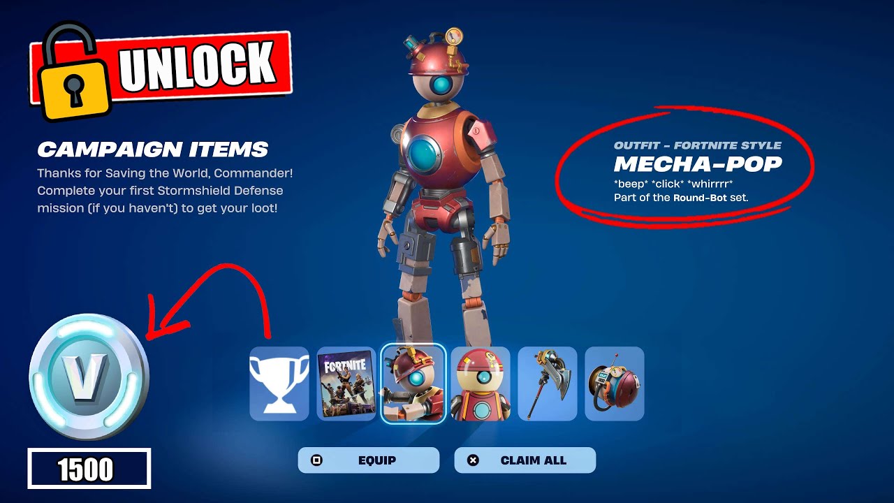 How to complete the Mecha-Pop challenges and get 1500 vbucks - YouTube