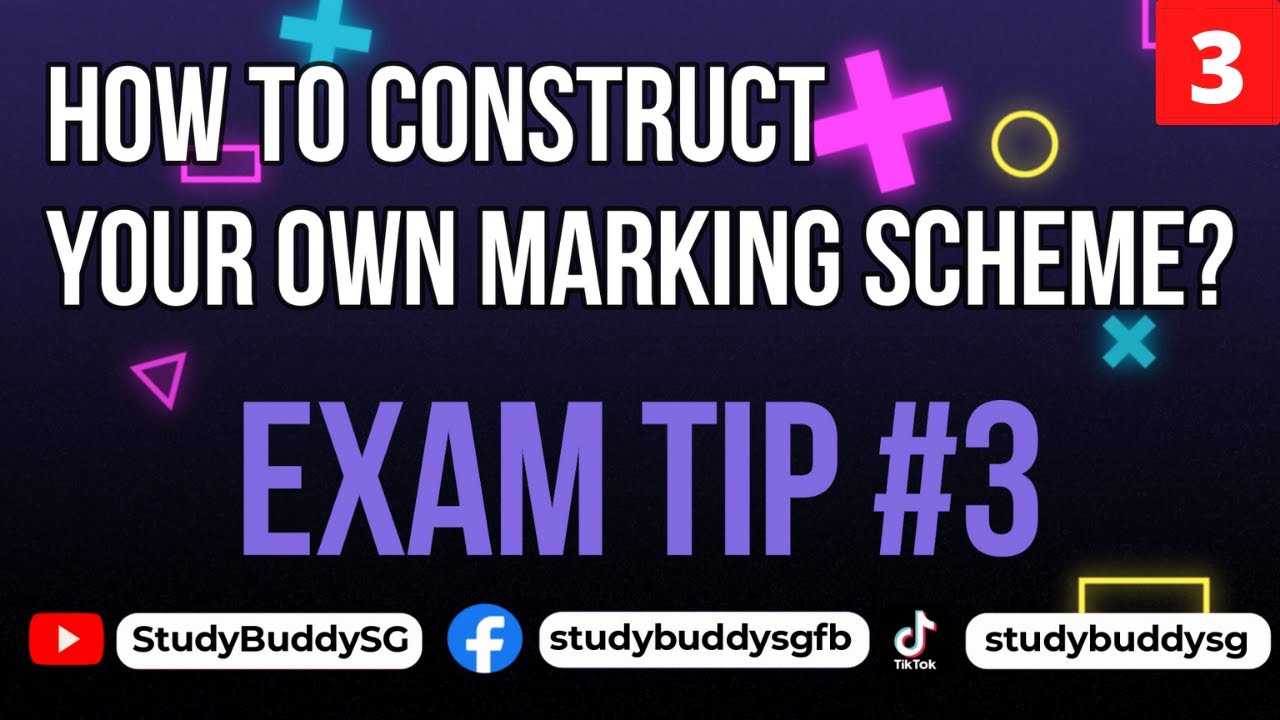 PREPARE FOR EXAM | EXAM TIP #3 | How To Construct Your Own Marking ...