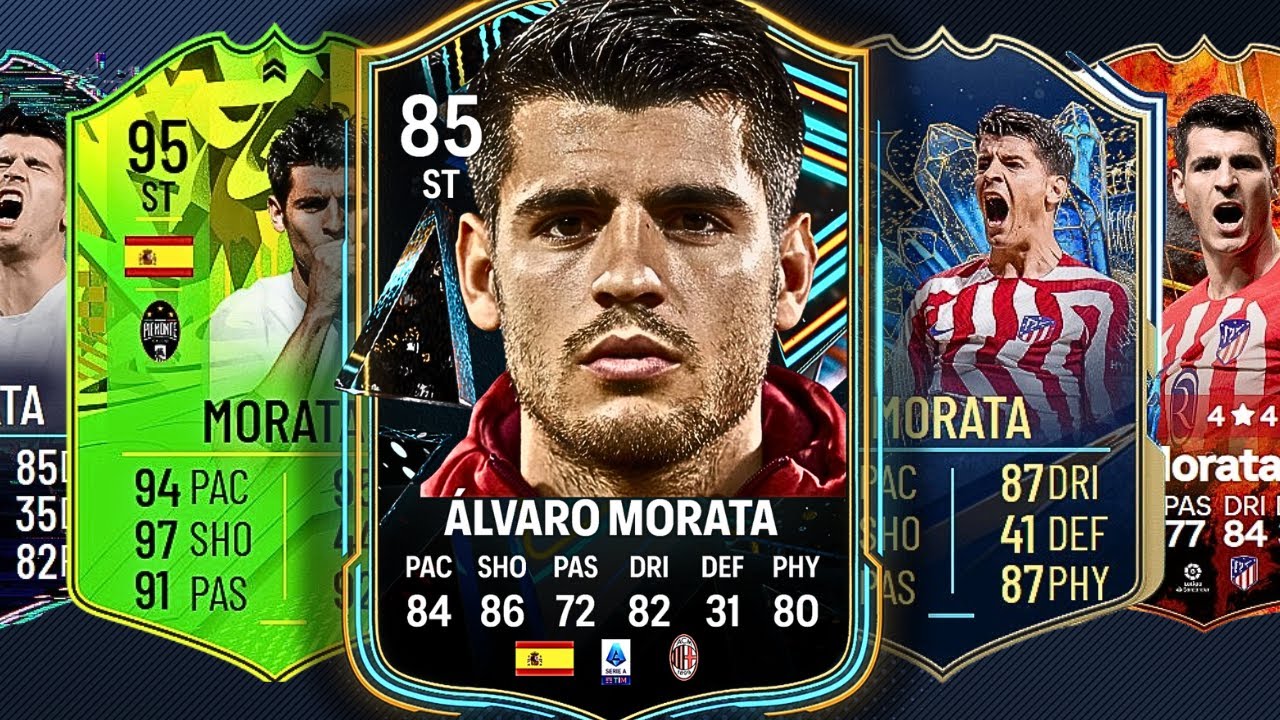 ÁLVARO MORATA | TODAS FIFA CARDS - YouTube