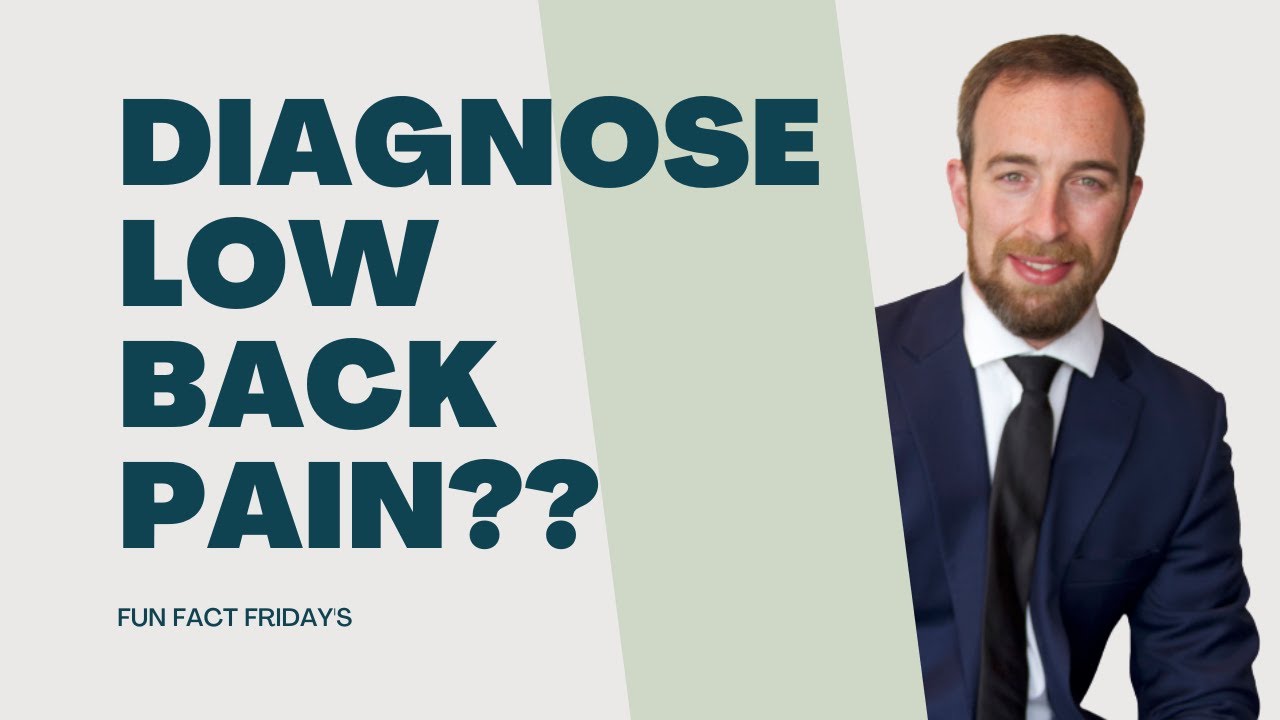 Can we identify Specific Low Back Pain generators? - YouTube