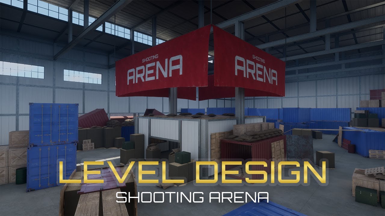 Level Design for game "Shooting Arena" - YouTube