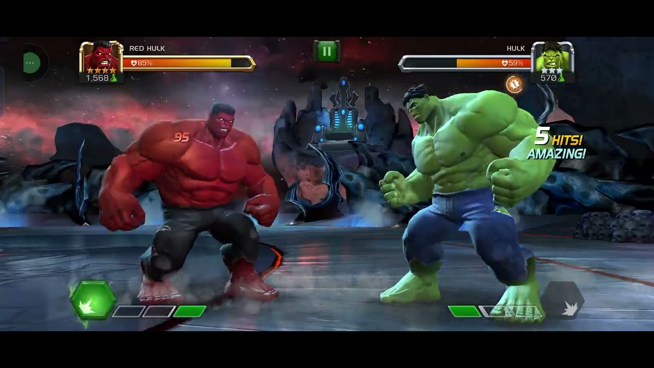 Red Hulk vs normal Hulk - YouTube